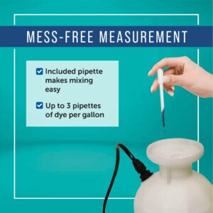 Blue Spray Indicator - Dye for Weed Spraying - Mark Where You've Sprayed with Blue Dye - Safe & Non-Permanent Dye with Pipette for Easy Mixing - 8oz