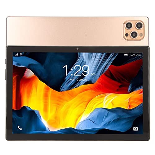 FECAMOS Office Tablet, 10.1 Inch FHD Dual Camera Tablet PC 8GB RAM 256GB ROM 5G WiFi 4G LTE Octa Core CPU for Travel (US Plug)