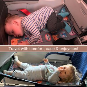 Little Traveler Airplane Seat Extender for Kids - Footrest & Toddler Airplane Bed - Toddler Airplane Travel Essentials - Toddler Plane Seat Extender & Airplane Kids Bed - Up to 4 Years of Age