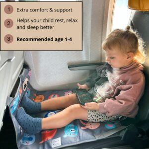 Little Traveler Airplane Seat Extender for Kids - Footrest & Toddler Airplane Bed - Toddler Airplane Travel Essentials - Toddler Plane Seat Extender & Airplane Kids Bed - Up to 4 Years of Age