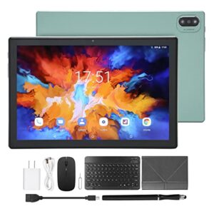 FECAMOS 11.0 Tablet, 12GB RAM 10.1in Tablet MT6755 8-Core CPU for Home (Green)