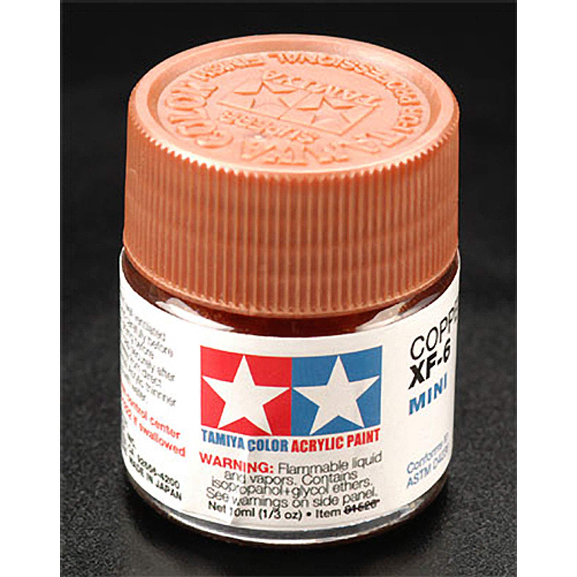 TAMIYA Acrylic Mini XF6 Copper TAM81706 Plastics Paint Acrylic