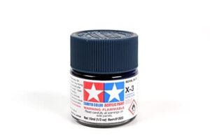 tamiya acrylic mini x3 royal blue tam81503 plastics paint acrylic