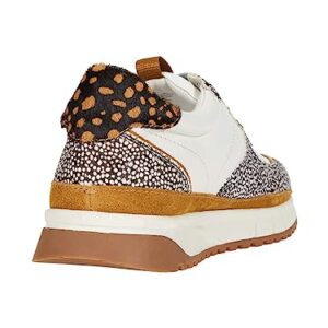 Madewell Kickoff Trainer Sneakers in Leather and Spot Mix Calf Hair Olive Grove Multi Spot Dot 10.5 M