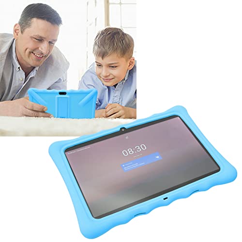 VINGVO Kids Tablet, 10.1 Inch Parental Control Tablet PC Pre Installed App IPS Screen with Silicone Case for Education (US Plug)