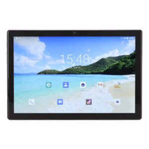 Gaeirt Tablet PC, 100-240V FHD Tablet 2.4G 5G WiFi with Keyboard for Learning for Android 12 (US Plug)