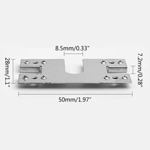 50Pcs Solar Panel Grounding Clip Washer Spacer 28X50Mm Solar Panel Grounding Gasket Fits Photovoltaic Systems Grounding Clip