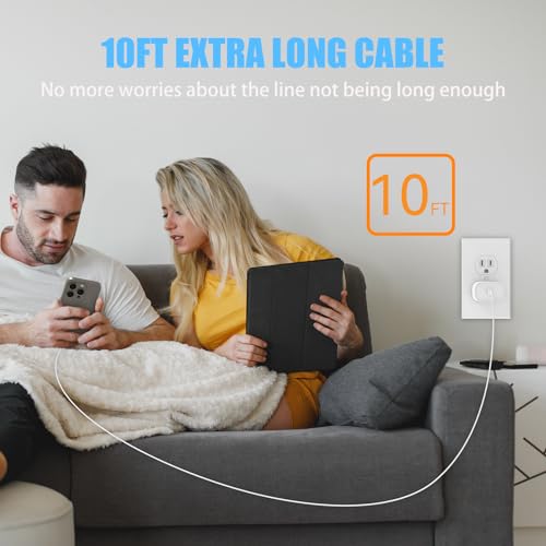 iPhone 15 Pro Charger Fast Charging, 20W USB C Fast Charger Block with 10ft Long USB C Charging Cable Cord for iPhone 15/15 Pro/15 Pro Max/15 Plus, iPad 12.9/11/10.9, Air 5/4,Samsung Galaxy S24Ultra