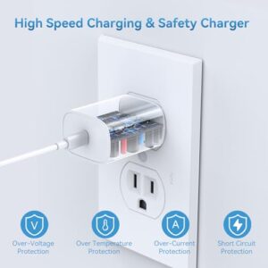 iPhone 15 Pro Charger Fast Charging, 20W USB C Fast Charger Block with 10ft Long USB C Charging Cable Cord for iPhone 15/15 Pro/15 Pro Max/15 Plus, iPad 12.9/11/10.9, Air 5/4,Samsung Galaxy S24Ultra