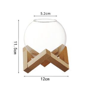 IEUDNS Cocktail Glass Ball Shape with Stand Drinking Cup Whisky Glass Snifter Tumbler Tasting Glass for Home Wedding Gifts Accessories Decoration, 370mL