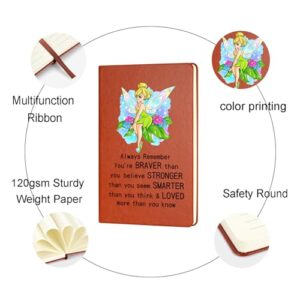 JOHSBYD Tinkerbell Movie Fans Gifts Leather Notebook All You Need is Faith Trust and a Little Pixie Dust Journal Notebook Movie TV Fans Gifts Birthday Gifts for Women Sister Friends (Tinkerbell)