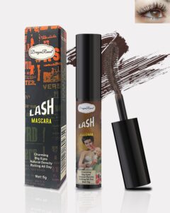 waterproof brown mascara volume and length,long lasting non clumping curling voluminous colored mascara for eyelashes, colorful volumizing tubing mascara for women eye makeup cosplay party-04