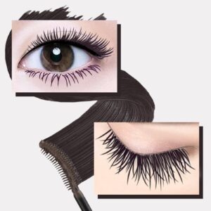 Waterproof Brown Mascara Volume and Length,Long Lasting Non Clumping Curling Voluminous Colored Mascara for Eyelashes, Colorful Volumizing Tubing Mascara for Women Eye Makeup Cosplay Party-04