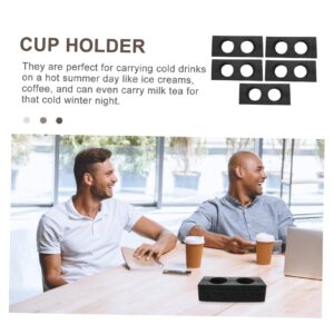 5 Pcs Pearl Cotton Cup Holder Takeout Bottle Trays Drink Carrier Cup Holder Disposable Coffee Cups Foam Cup Drink Holder Disposable Cups Drinking Cup Holder Milk Tea re-usable