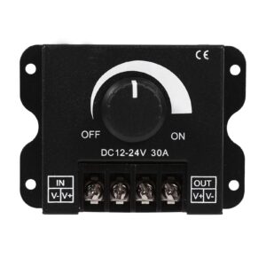 12V to 24V 30A Led Dimmer Switch Manual Operation Single Color LED Dimmer Controller for Strip Light Single Color