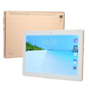 ciciglow 8 inch fhd tablet, 6gb ram 128gb rom small tablet, octa core processor, 5mp+8mp camera, 6000mah fast charging, dual card dual standby, 5g wifi, gps (gold)