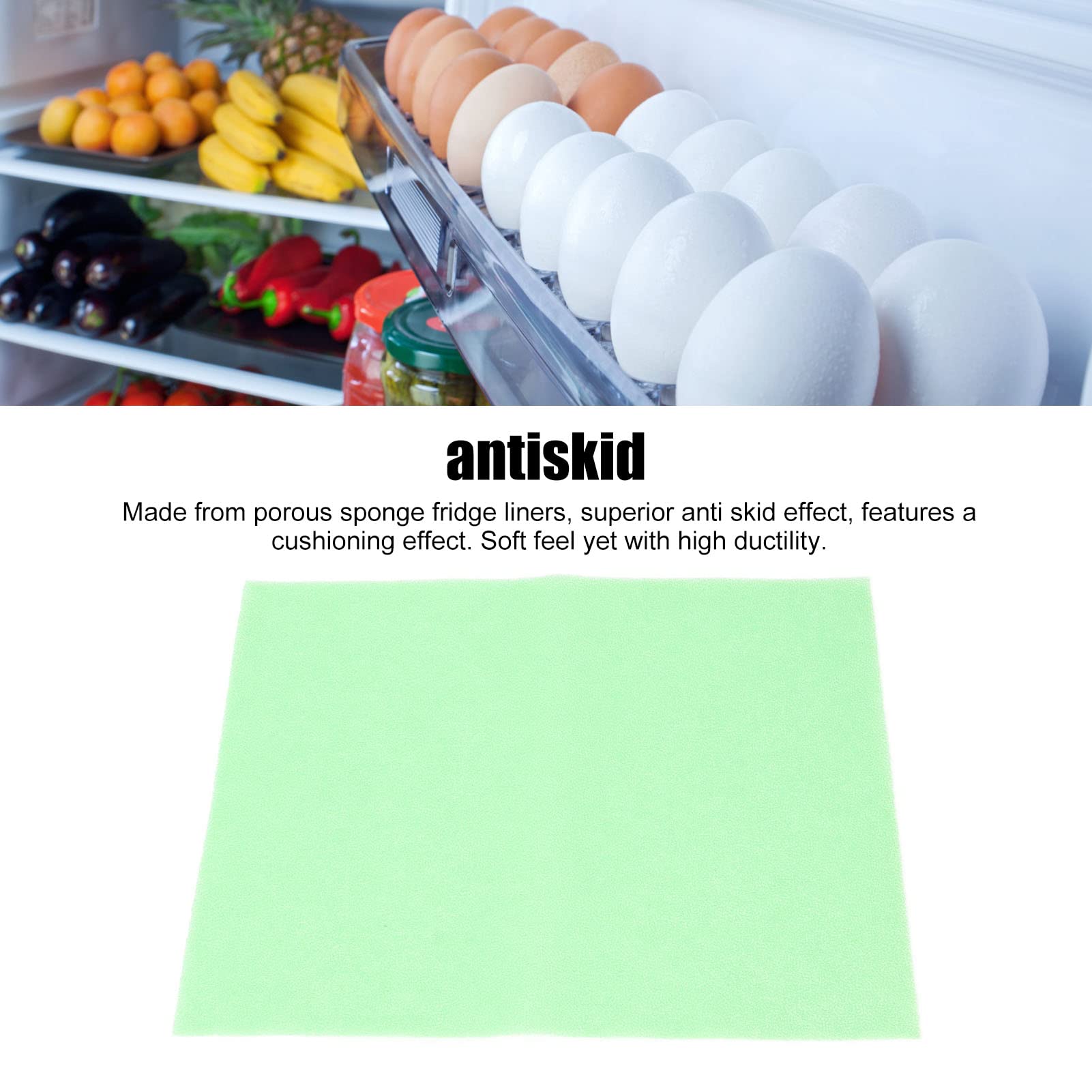 Refrigerator Liners, 10pcs Fridge Pads Mat Covers Refrigerator Mats Kitchen Accessories for Glass Shelves Fridge Shelf Liners