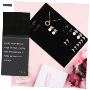 Didiseaon 6 Pcs Box Jewelry Sponge Pad Jewelry Box Sponge Liner Earring Box Sponge Pad Black Chokers Ring Tray Jewelry Inserts Holder Foam Jewelry Inserts Ear Stud Holder Jewelry Supplies