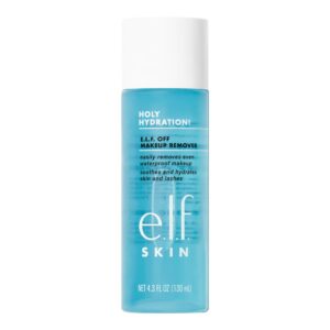 e.l.f. skin holy hydration off makeup remover, liquid makeup remover for eye, lip & face makeup, gentle formula, vegan & cruelty-free