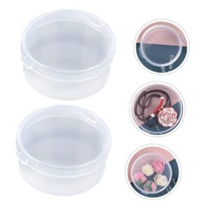 Didiseaon 36pcs Organizer flip box plastic container candy box mini plastic containers round can desktop crafts Desktop Storage Container travel can cosmetic Clear Plastic Pot bead