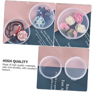 Didiseaon 36pcs Organizer flip box plastic container candy box mini plastic containers round can desktop crafts Desktop Storage Container travel can cosmetic Clear Plastic Pot bead