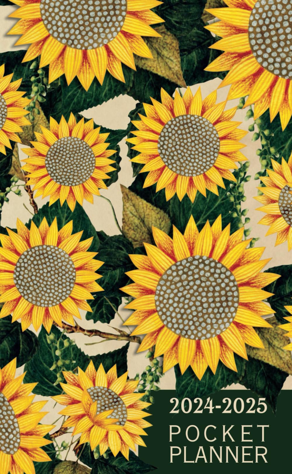 2024-2025 Pocket Planner: Small 2-Year Monthly Agenda for Purse or Bag - Sunflower Cover