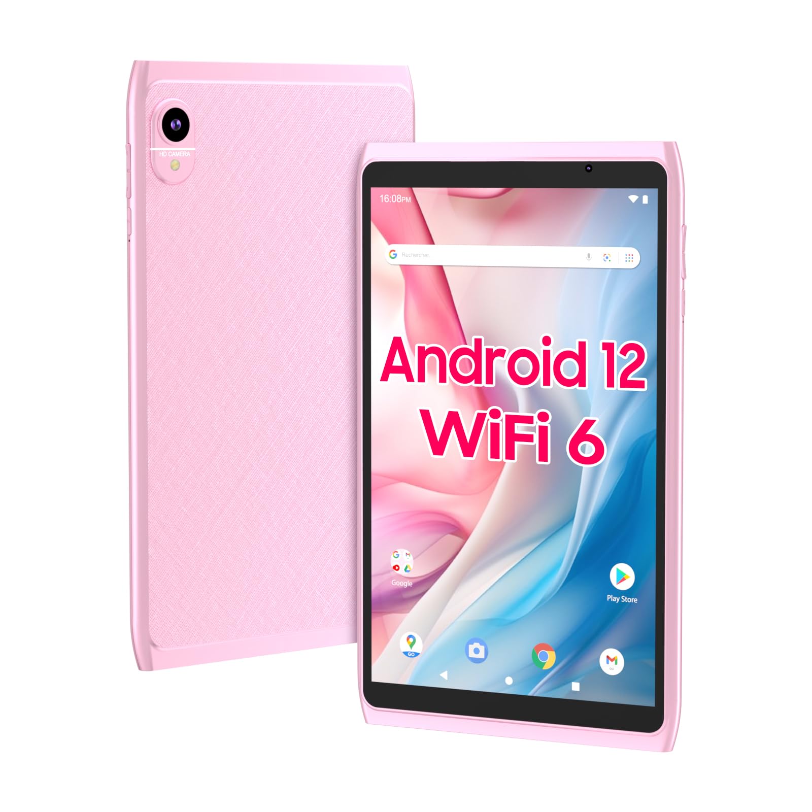 2024 Tablet, Android 12 Tablet, Tablet 8 inch, IPS Touch Screen, Quad-core, 32 + 512 GB Expansion, WiFi, BT, 4300 mAh Battery.