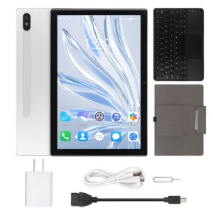 Acogedor MA11 Tablet, 2 in 1 Tablet 10.1 Inch HD Touch Screen, Octa Core CPU, 8GB+256GB, 5G WiFi, 7000mAh Battery, Dual SIM Dual Standby, 8MP and 16MP Dual Camera (US Plug)