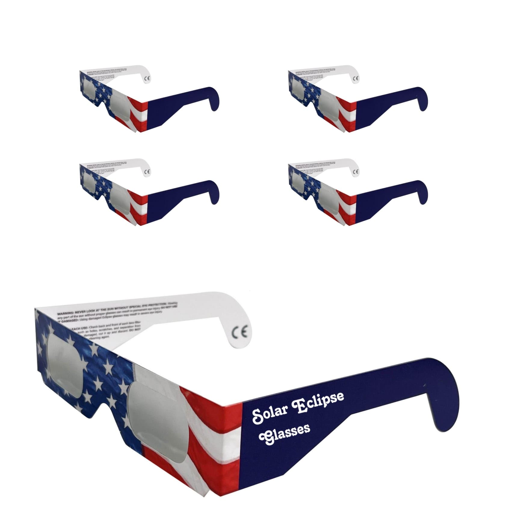 GottaHaveit Solar Eclipse Glasses Flag 5 Pack