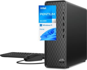 hp high performance slim desktop for business computer pc, intel pentium silver j5040, 32gb ram, 2tb ssd, intel uhd graphics 605, business office, mouse&desktop&keybord combo, win 11 home