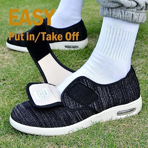 Womens Extra Wide Sneaker with Arch Support for Diabetic Swollen Feet Lymphedema Plantar Fasccitis Elderly Mother Shoes