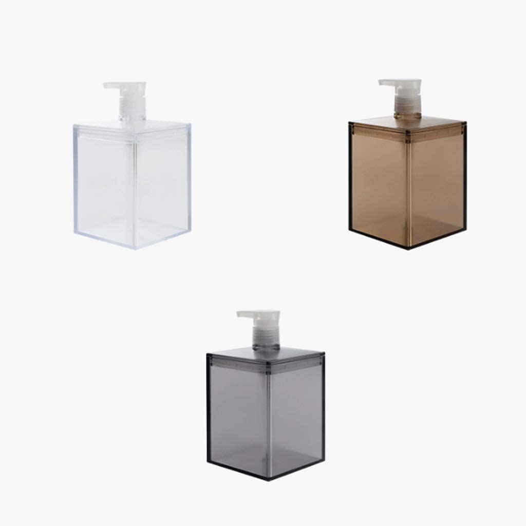 Soap Dispensers Square Foam Soap Dispenser Plastic Soap Pump Empty Pump Bottles 1 Pack and 3 Pack 18.6oz Holds Facial Cleanser,Shampoo Countertop