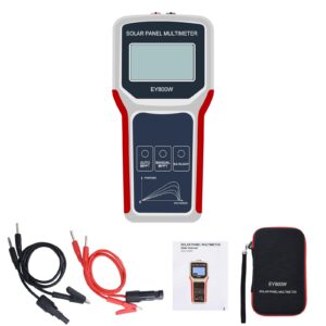 KAOLALI Solar Panel Tester EY800W Upgraded Multimeter LCD Display MPPT Tester for Photovoltaic Panel with Power Protection and Multifunction LCD Screen