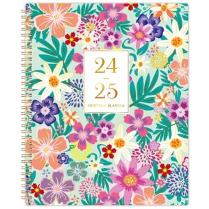 2024-2025 monthly planner/calendar - monthly planner 2024-2025 with two-side pocket, january 2024-december 2025, 9" x 11", two years monthly planner, flexible cover, perfect organizer