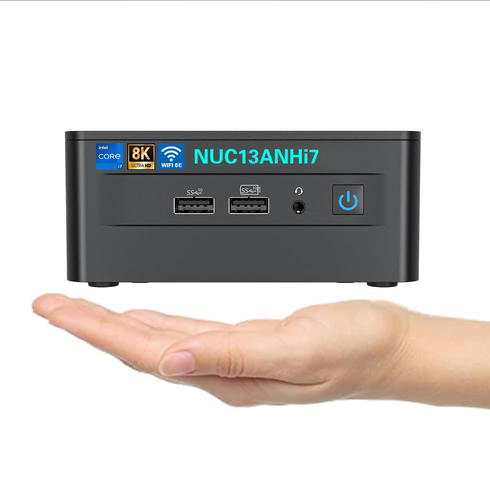 Intel NUC13ANHi7 NUC13 Pro 32GBRAM 1TB SSD Mini PC Mini Computer,Win 11 Pro Mini Computers,i7-1360P 12 Core,16 Thread, Up to 5 GHz Turbo,NVMe SSD DDR4,WiFi 6E,BT 5.3,8K Support,USB 3.2,HTPC,Gaming