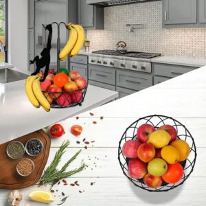 ARNCR 2 Pcs Monkey Banana Holder Monkey Banana Tree Stand Modern Banana Hanger Tree Stand Monkey Shaped Banana Hanger Under Cabinet Suspending Organizer for Bananas