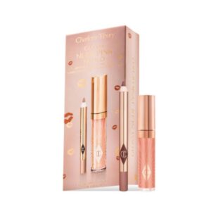 charlotte tilbury mini glossy pink lip gloss + lip liner set - nude pink