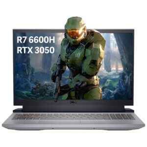 dell g15 15.6" fhd 120hz gaming laptop, amd ryzen 7 6800h, 64gb ddr5 ram, 2tb pcie ssd, nvidia geforce rtx 3050ti, backlit keyboard, hd camera, win 11 pro, gray