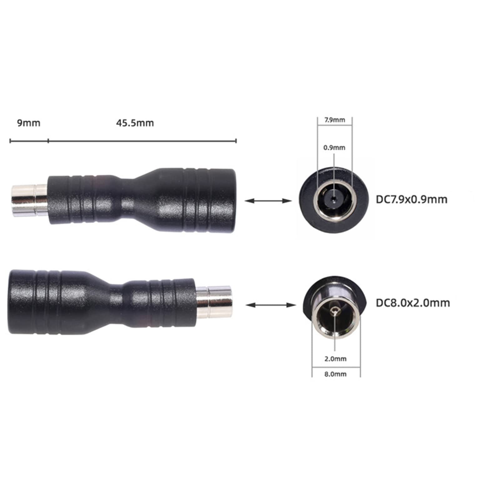 Yuly Dc7909 Female to Dc8020 Male Adapter for Solar Panel Portable Power Station Dc7909 to Dc8020 Adapter Wide Application Power Adapter