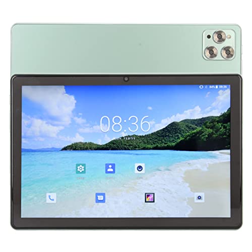 Acogedor 10.1 Inch Tablet with Keyboard and Case, 1960 x 1080 FHD Display, 8GB RAM 256GB ROM, Octa Core MT6755 CPU, 2.4 / 5G WiFi and 4G LTE, Dual Camera (US Plug)