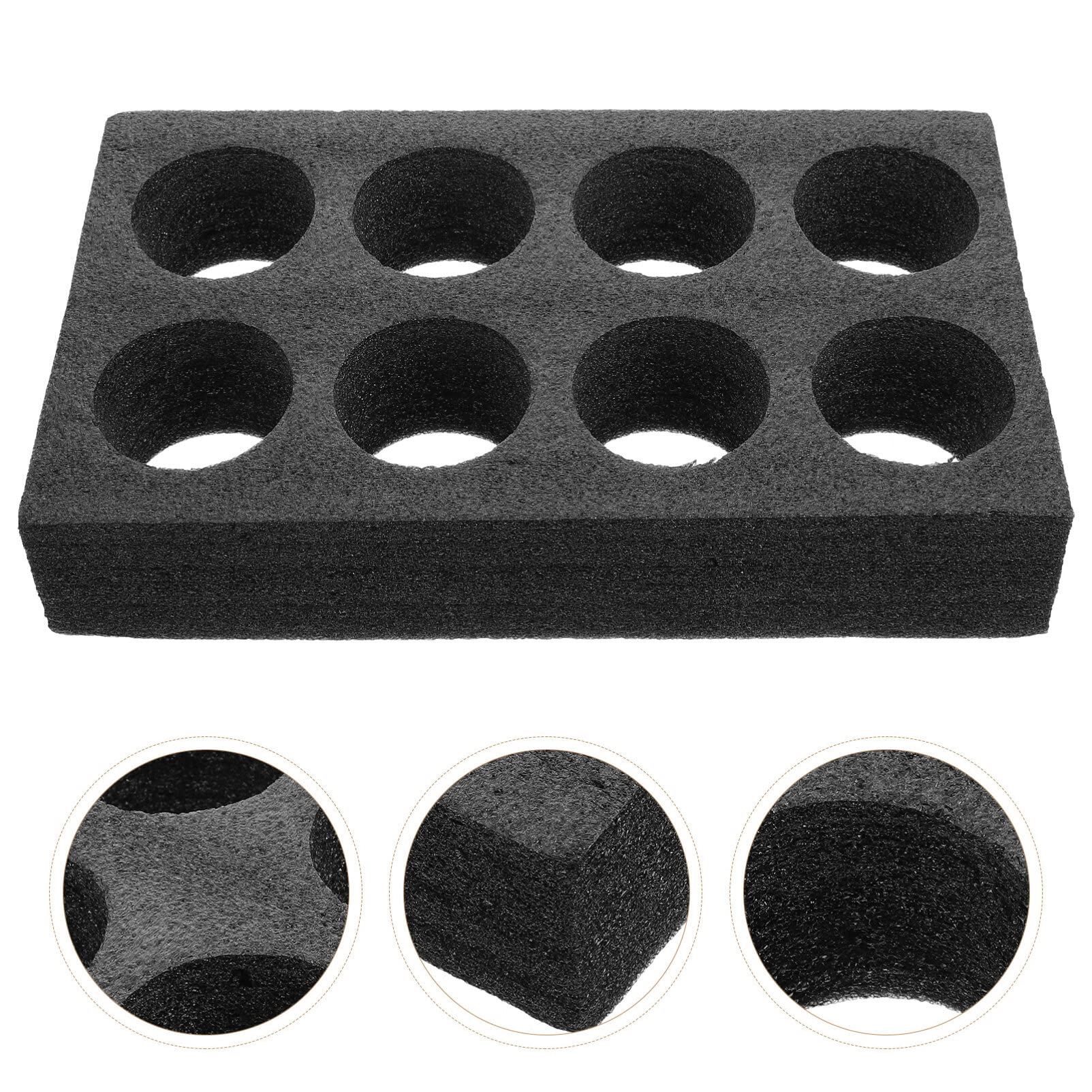 Foam Cup Holder Multi 8-Holes Take Out Cup Holder Tray Coffee Beverage Packing Delivery Tool for Camping Restaurant Refrigerator Home Decor Cup Fixing Holder