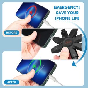 16 in 1 iPhone Cleaning Kit, Cleaning Kit with Portable Bag, iPhone Charging Port Cleaning Kit, Fix Unreliable Charging Connection, 2024 (Black)