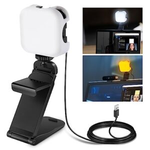 neewer led streaming light with mac/pc app control, 2 in 1 monitor mount & stand, ultra bright 2900k-7000k usb laptop computer webcam lighting for streaming, video conference, zoom meeting, pl81 pro