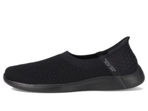 skechers on-the-go swift-advanced hands free slip-ins black/black 10 b (m)