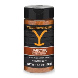 yellowstone cowboy bbq seasoning and rub, 5.3oz