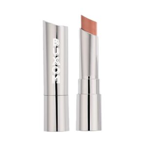 buxom full-on plumping satin lipstick, formulated with hyaluronic acid & sunflower wax, moisturizing creamy lipstick, satin finish, weightless