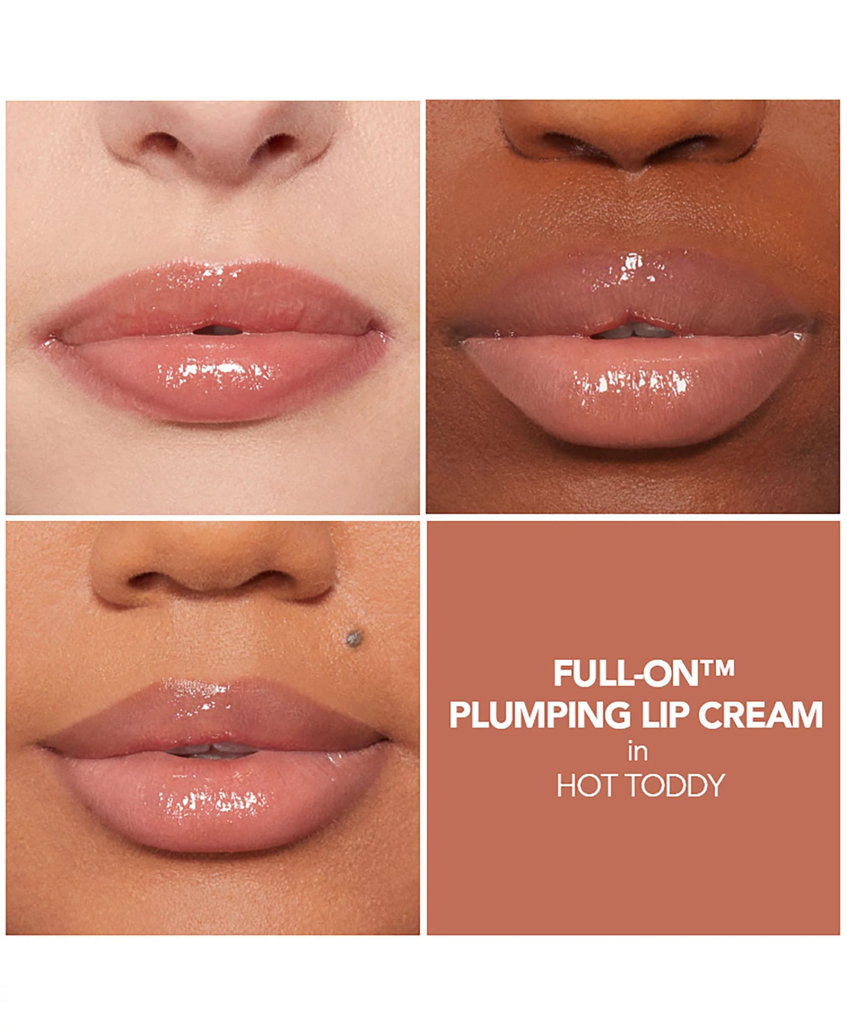 Buxom Full-On Plumping Lip Cream, Lip Plumper Gloss, Enhancing Tinted Lip Plumper, Moisturizing Lip Gloss with Peptides and Vitamin E, Cruelty Free