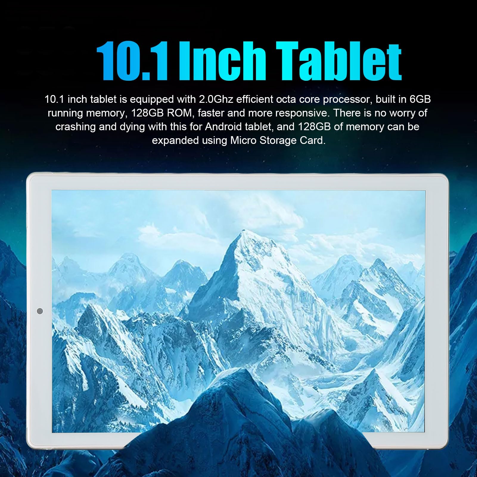 ciciglow S60 Android Tablet, 5G WiFi Tablet, 4G Calling Tablet, 10.1 Inch FHD Screen, Efficient Octa Core Processor, 6GB RAM 128GB ROM, 5MP+8MP Camera, 6000mAh (Green)