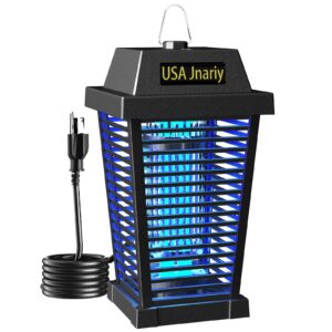 usa jnariy bug zapper outdoor indoor, 4200v high power electric mosquito zapper, fly zappers, mosquito killer,3 prong plug, 5ft power cord fly insect killer trap lantern