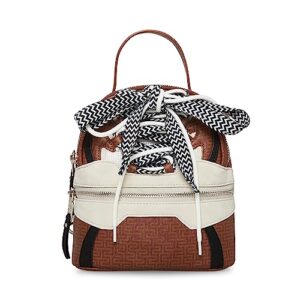 steve madden roaring mini backpack, brown multi